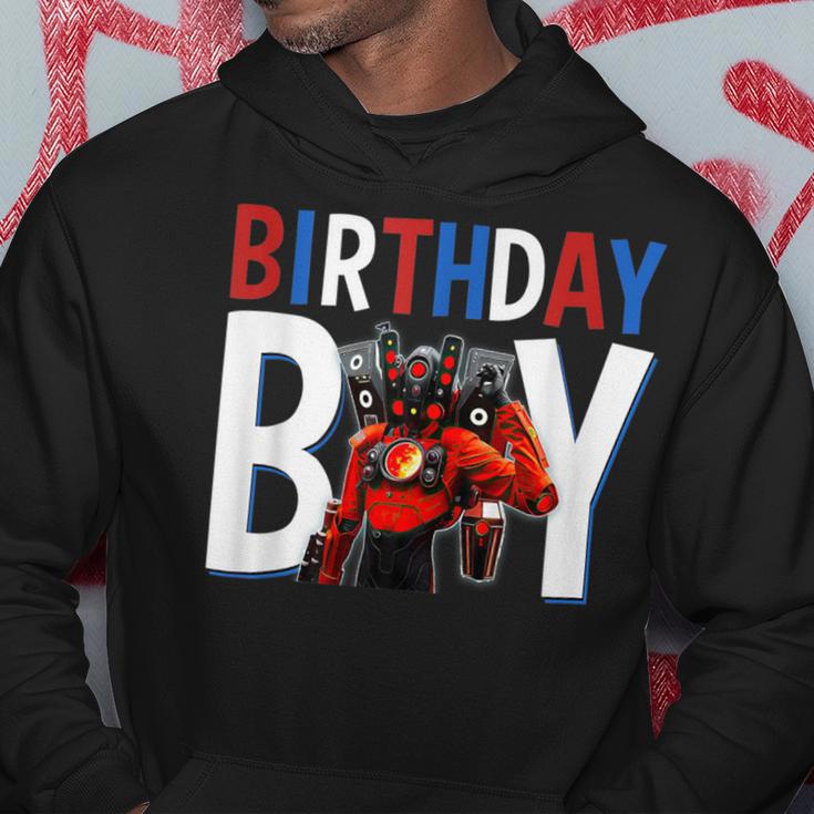 Skibidi Toilet Birthday Boy Speakerman V1 Tvman Hoodie - Monsterry
