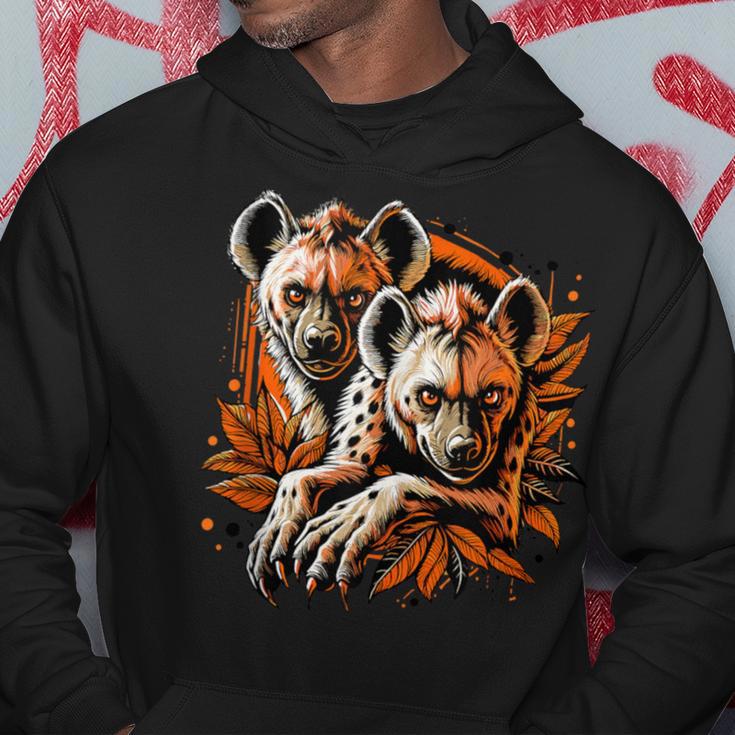 Spotted Hyena Laughing Hyenas Wildlife Hoodie - Monsterry