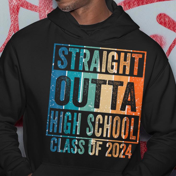 Straight Outta High School Class Of 2024 Graduation Hoodie | Mazezy