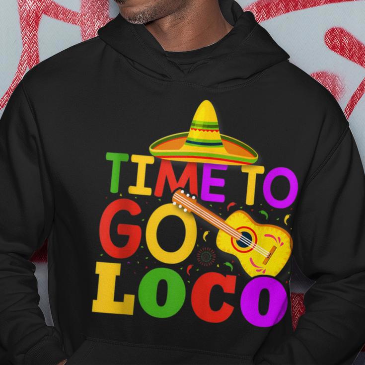 Time To Go Loco Cinco De Mayo Guitar De Mayo Mexican Hoodie - Monsterry AU