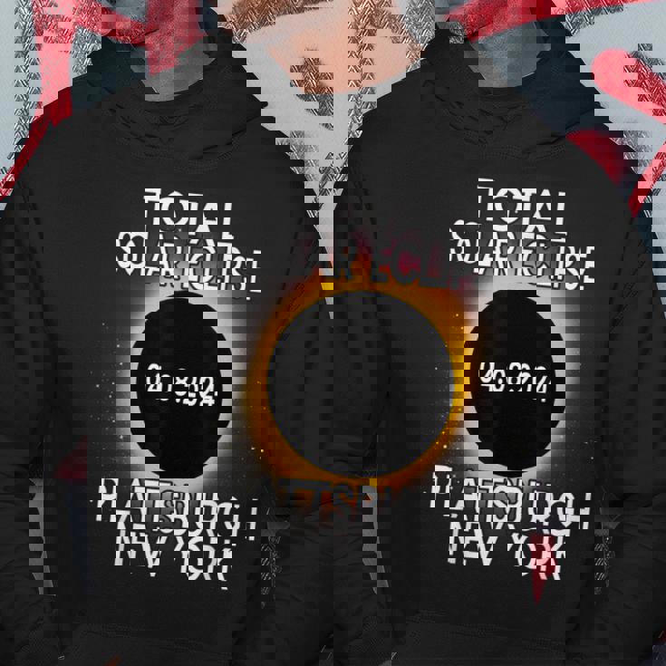 Total Solar Eclipse 2024 Plattsburgh New York Hoodie - Seseable