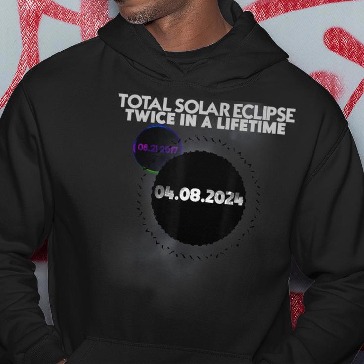 Total Solar Eclipse 2024 Twice In A Lifetime Totality 2017 Hoodie | Mazezy