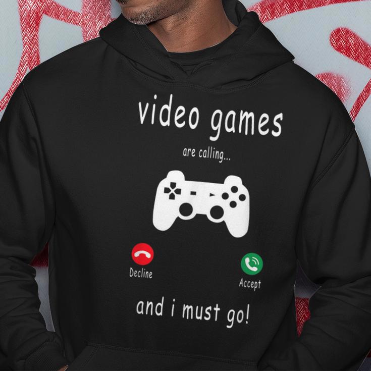 Video Games Are Calling And I Must Go Gaming Gamer Hoodie - Monsterry