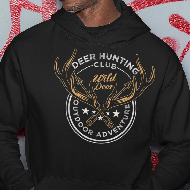 Vintage Deer Hunting Club Outdoor Adventure Wild Life Hunter Hoodie ...