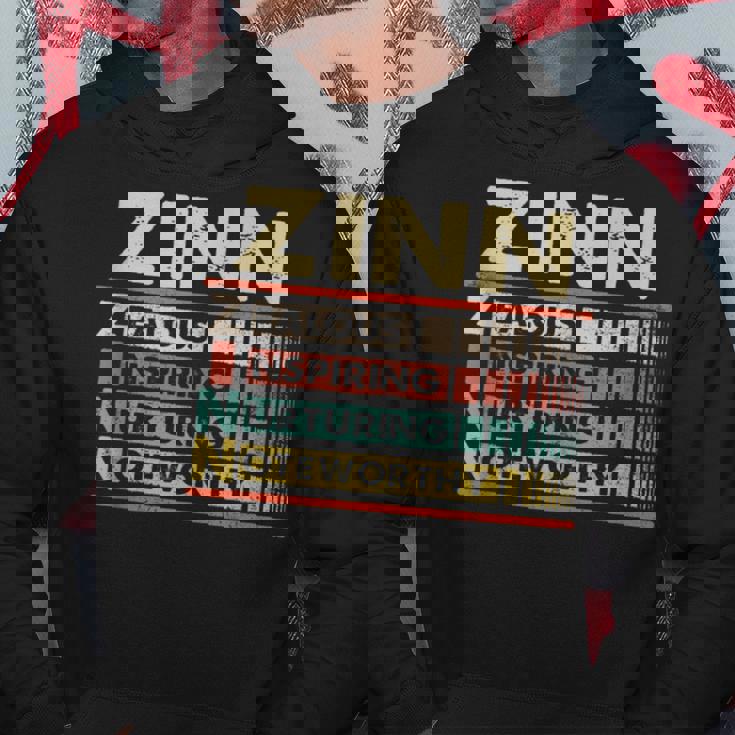 Zinn Family Name Zinn Last Name Team Hoodie - Seseable