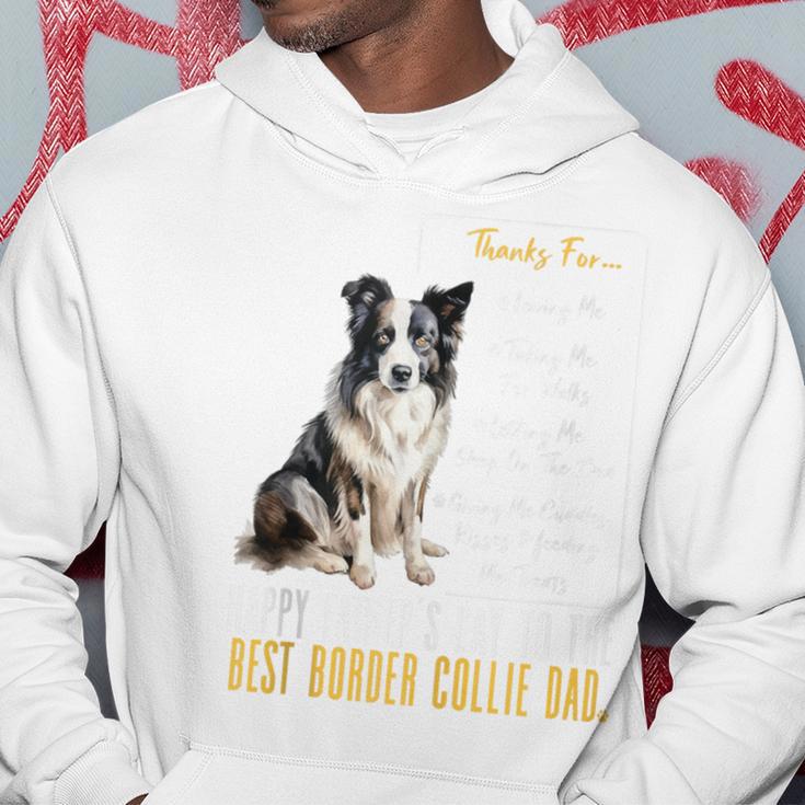 Happy Father’S Day To The Best Border Collie Dad Hoodie | Mazezy