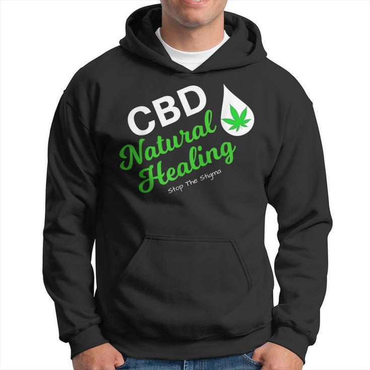 Cbd Hemp Heals Alternative Healing Stop The Stigma Hoodie - Monsterry