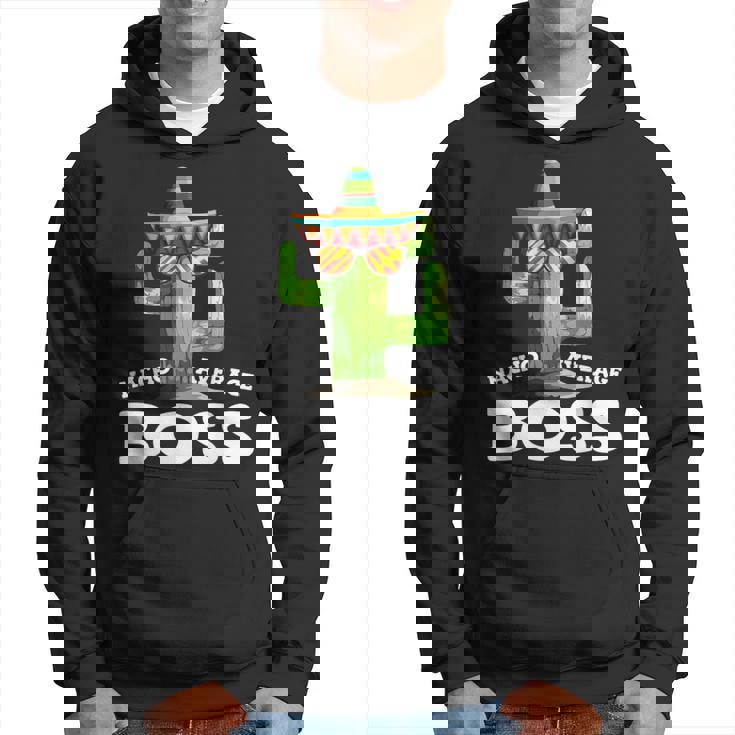 Boss Saying With Sombrero Nacho Average Boss Hoodie - Monsterry