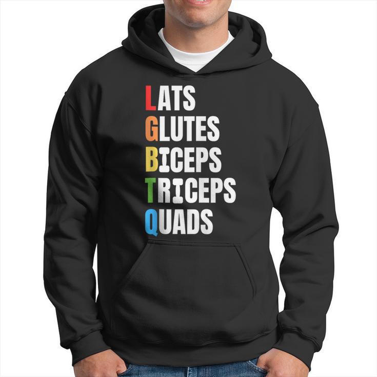 Lgbtq Pride 2024 Lats Glutes Biceps Triceps Quads For Men Hoodie ...