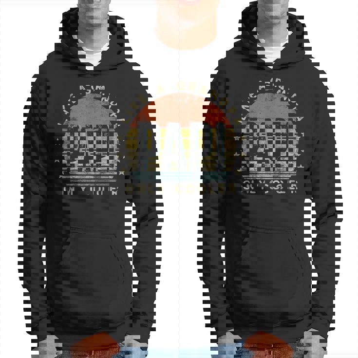 Papi Like A Grandpa Only Cooler Papi Vintage Style Hoodie | Mazezy