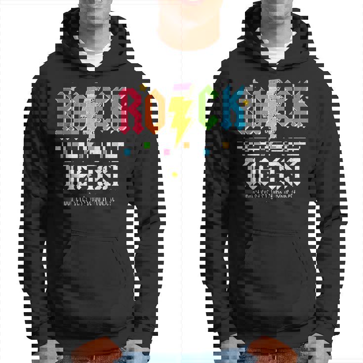 Rock The Test Dont Stress Testing Day Teachers Students T-Shirt - Monsterry