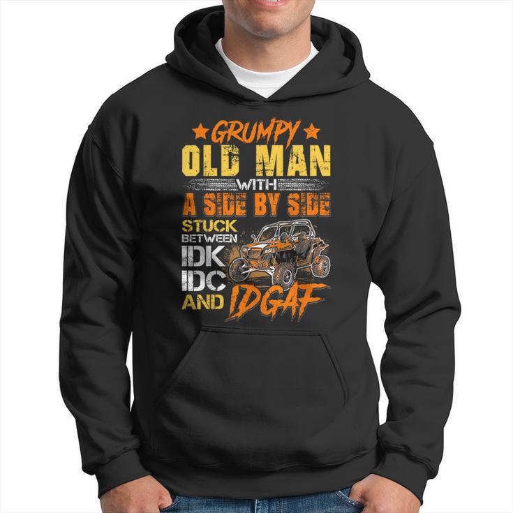 Sxs Utv Grumpy Old Man With Side By Side Hoodie | Mazezy