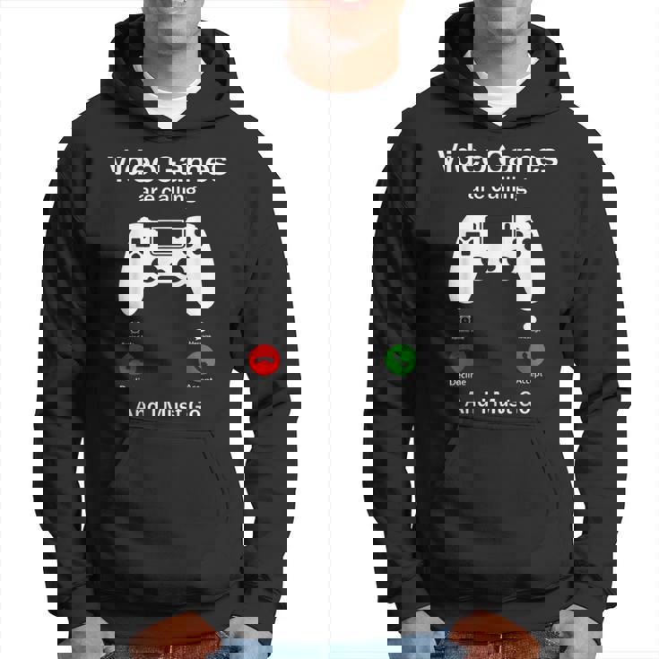 Video Games Are Calling And I Must Go Console Gamer Hoodie - Monsterry