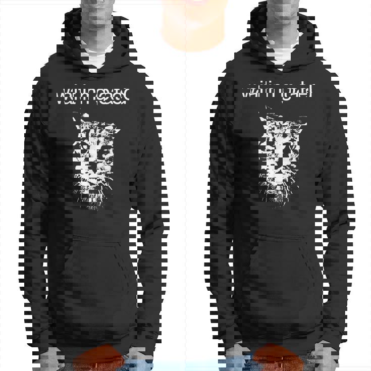 Wait I'm Goated Cat Meme Hoodie | Mazezy
