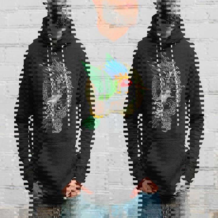 Aztec God Huitzilopochtli Hummingbird Mayan Colibri Bird Hoodie - Thegiftio