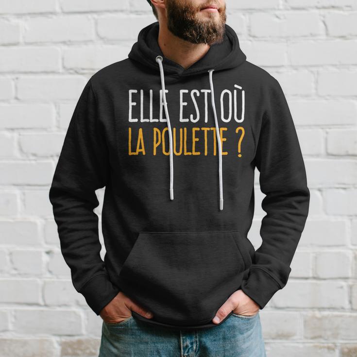 Elle Est Où La Poulette Citation Culte Humour Médévial Sweat à capuche ...