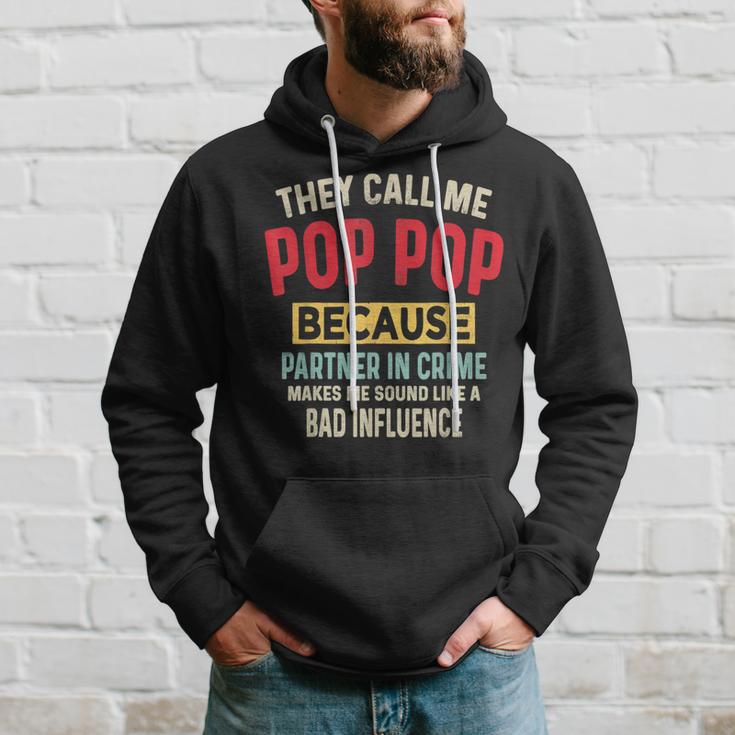 Father's Day Pop-Pop Partner In Crime Fathers Day Poppop Hoodie | Mazezy