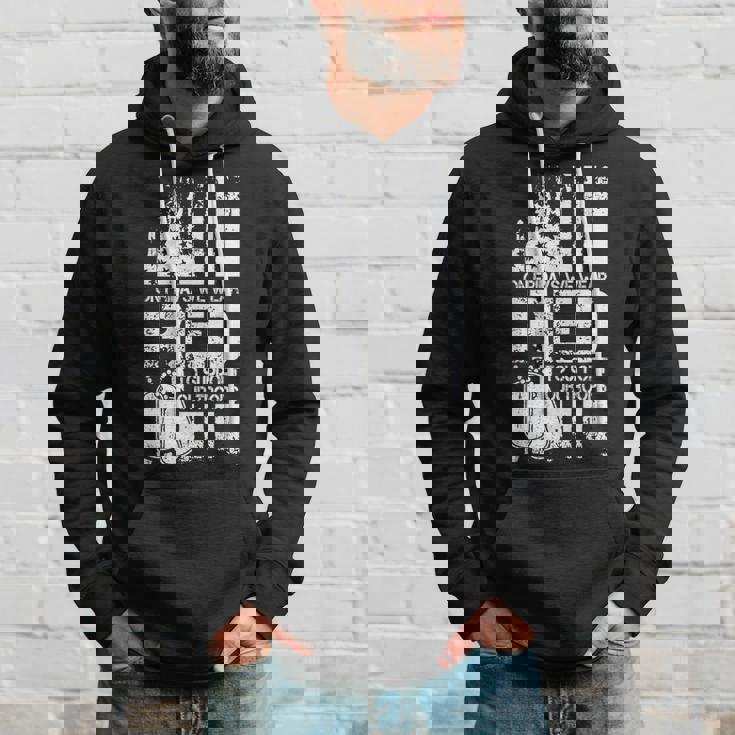 On Friday We Wear Red To Support Troops Red Friday Military Hoodie ...