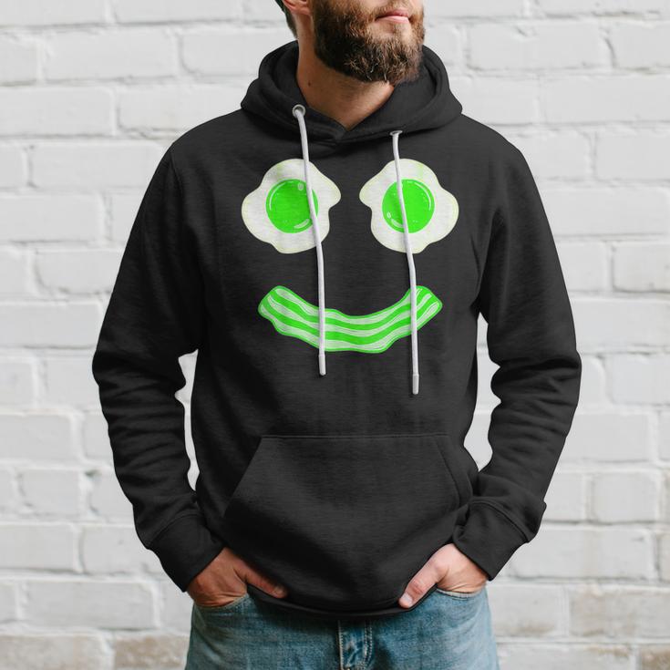Green Eggs Smile Brunch Breakfast Hoodie | Mazezy