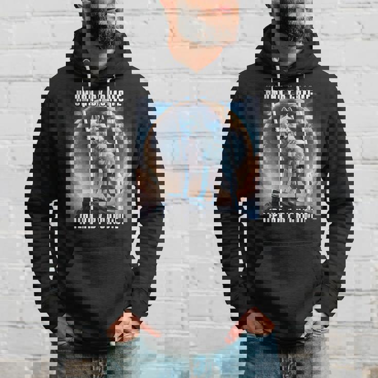 Human By Chance Alpha By Choice Cool Alpha Wolf Meme Hoodie - Thegiftio UK