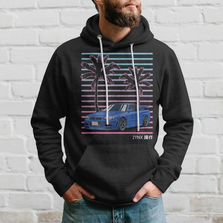Jdm Import Tuner Drift Car Street Racing 80S Synthwave Hoodie - Monsterry