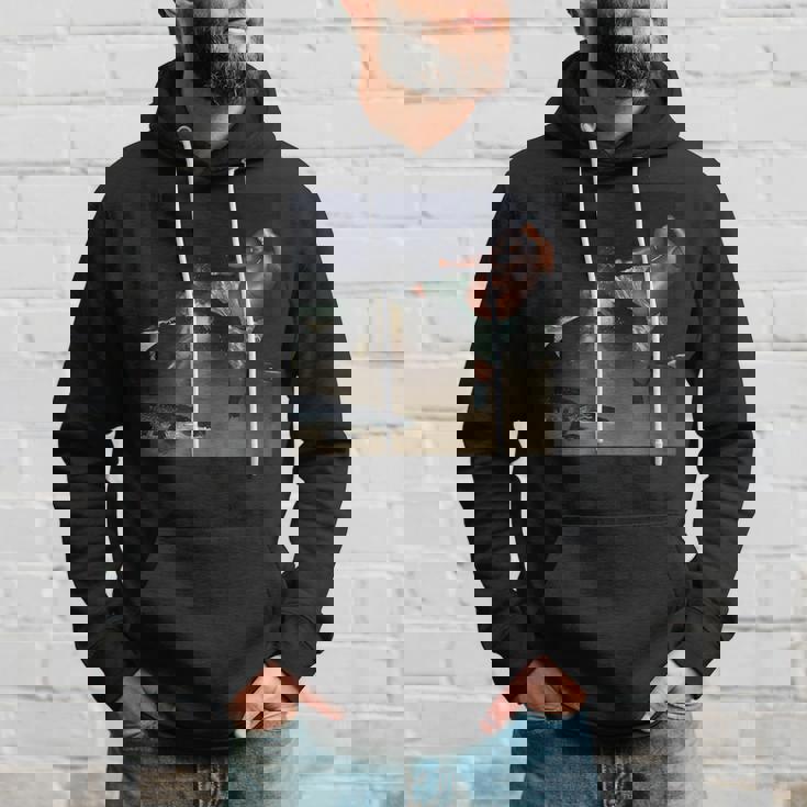 Man Kick Alligator In Swamp Oddly Specific Meme Hoodie Seseable