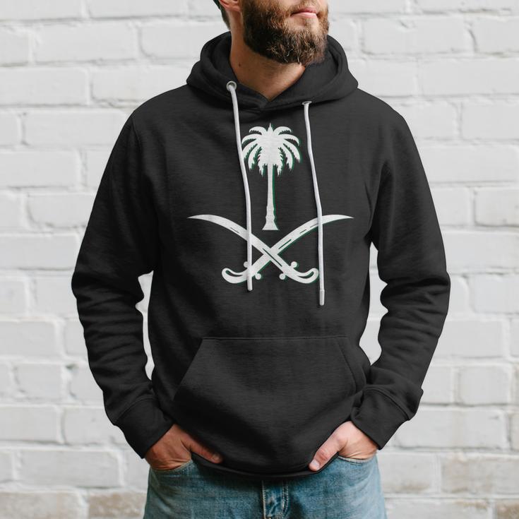 Proud Saudi Saudi Arabia Flag Arabic Calligraphy Hoodie - Monsterry