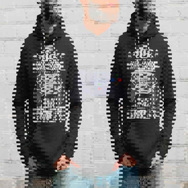 Senior Gamer 2024 High School Level Complete 2024 Grad Hoodie - Monsterry