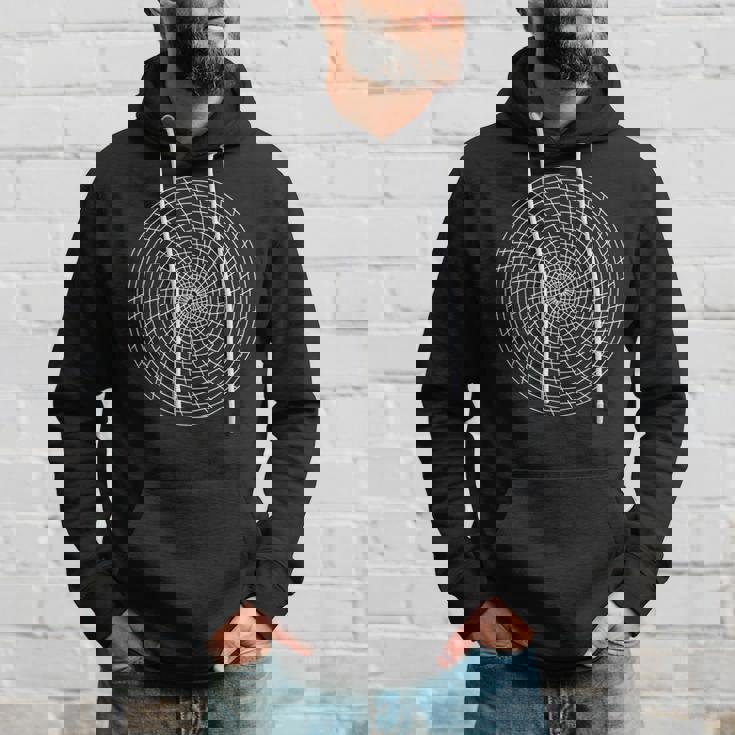 Spider Web Spiral Vortex Spiderweb Cobweb Insect Portal Hoodie - Monsterry