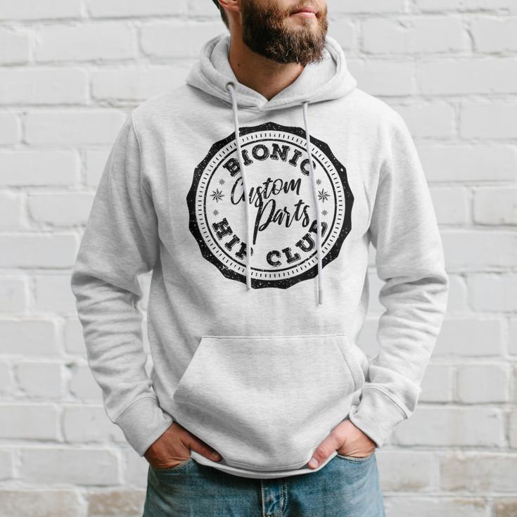 Bionic Hip Club Custom Parts Joint Hip Replacement Hoodie - Monsterry