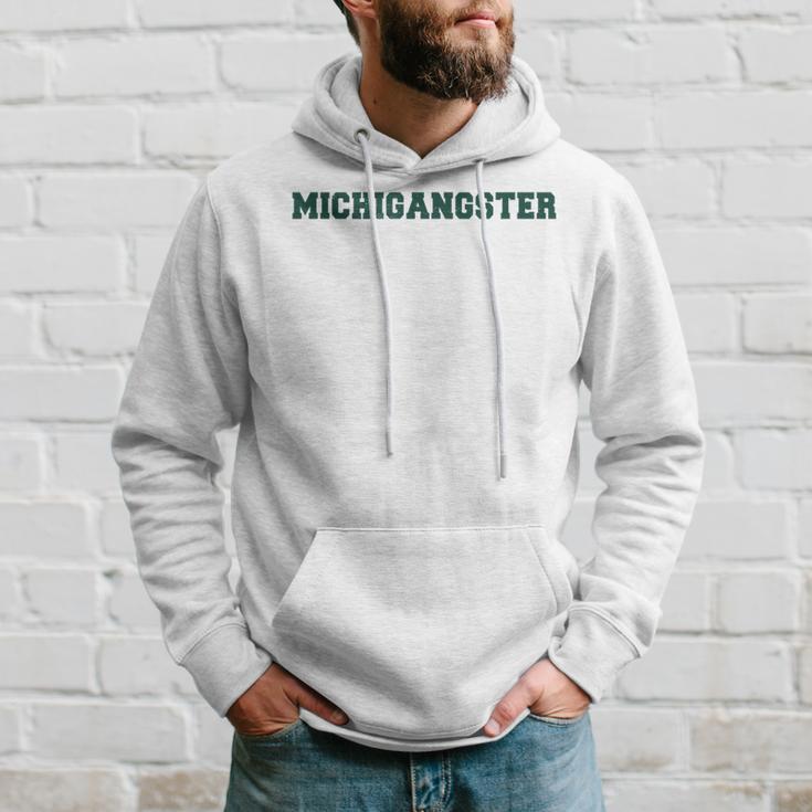Michigangster Native Michigander Lansing Thug Lansing Fan Hoodie ...