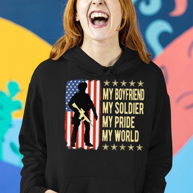 My Boyfriend Is A Soldier Hero Proud Army Girlfriend Women Hoodie ...