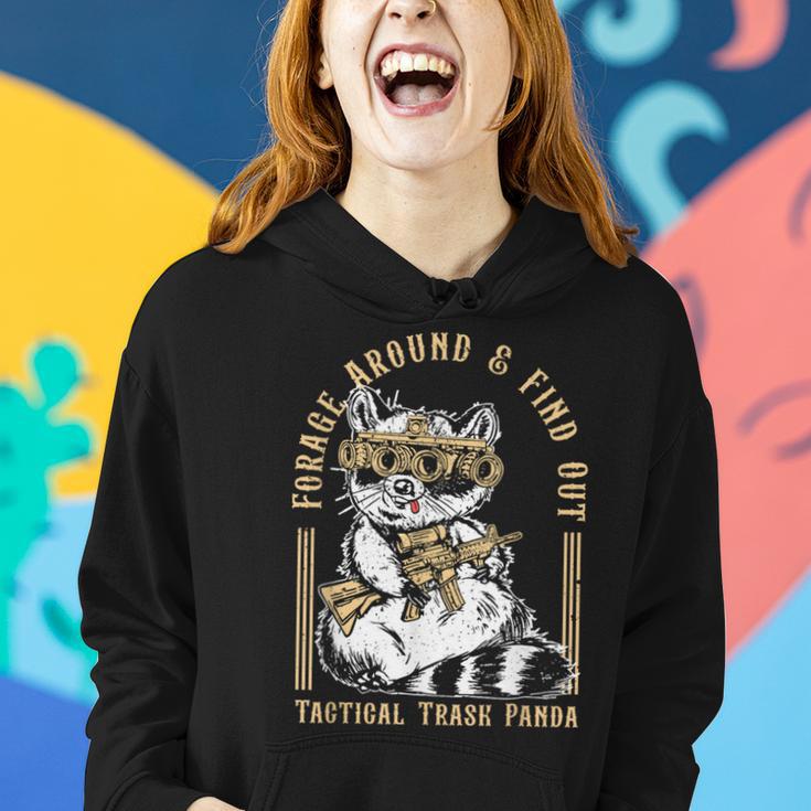 Forage Around & Find Out Tactical Trash Panda Women Hoodie - Seseable