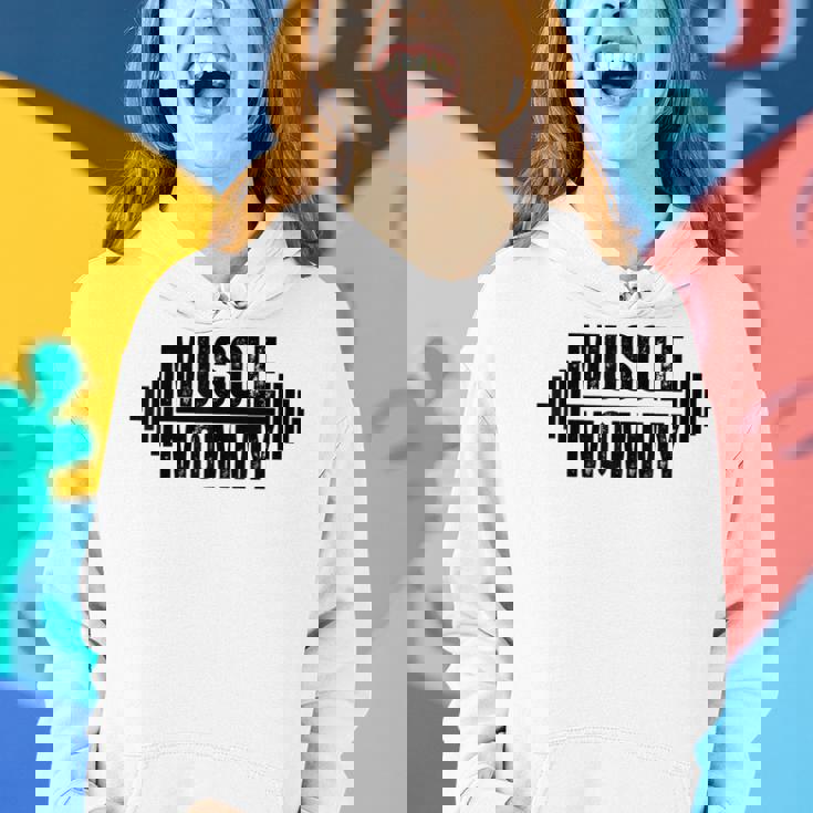 Muscle Mommy Weightlifter Mom Cute Mother Mama Gym Women Hoodie - Monsterry