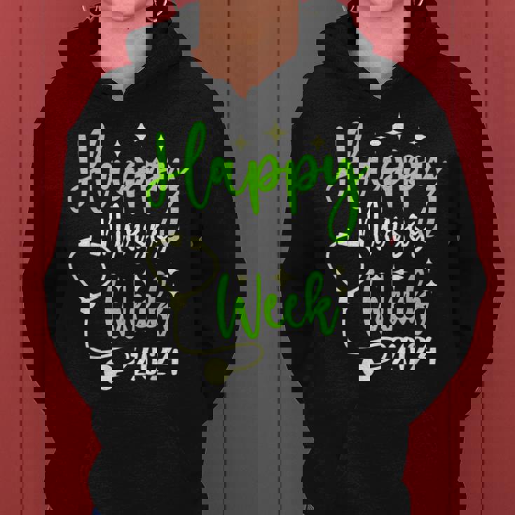 Nurse Appreciation Week Happy National Nurses Week 2024 Women Hoodie ...