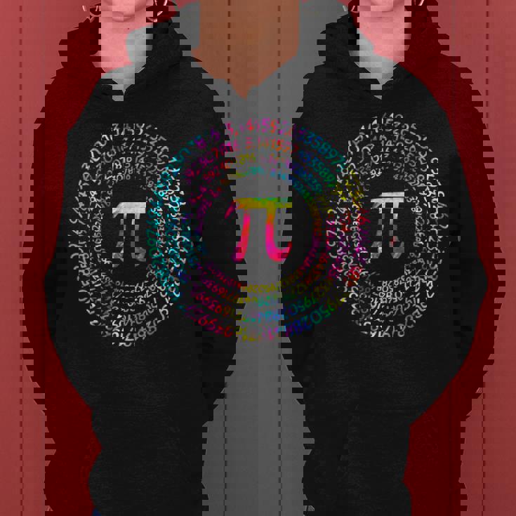 Tie Dye Pi Day March 14 2024 Rainbow 314 Pi Number Symbol Women Hoodie ...
