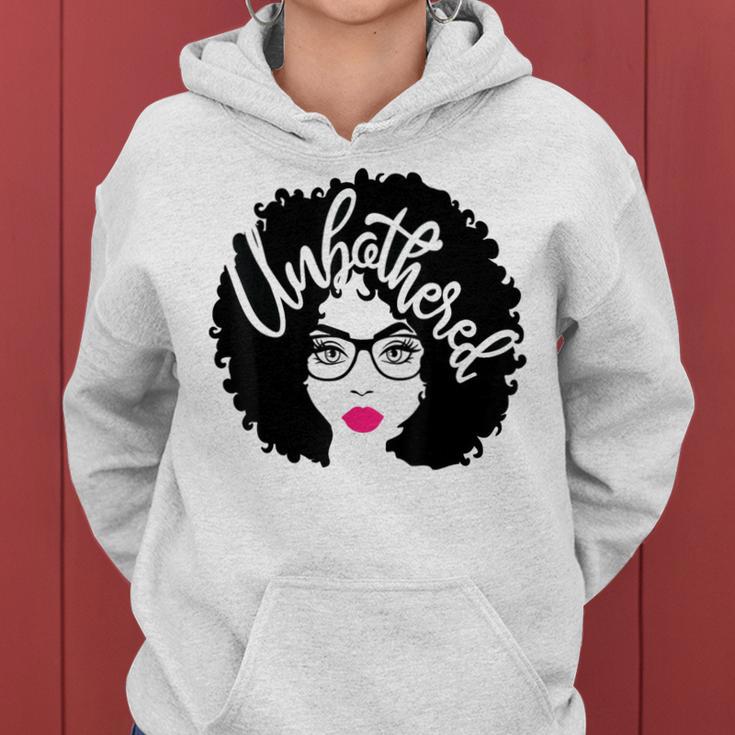 Afro Diva Pink Lips Melanin Black Girl Magic Unbothered Women Hoodie ...