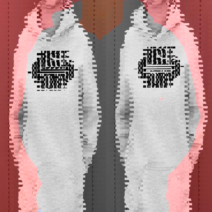 Muscle Mommy Weightlifter Mom Cute Mother Mama Gym Women Hoodie - Monsterry