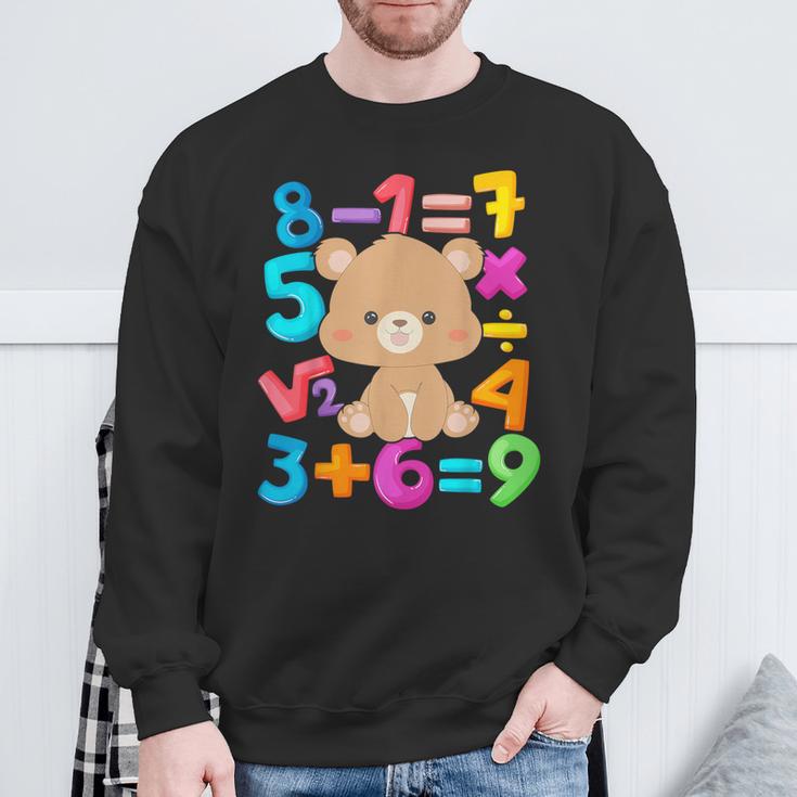 Bonito Oso Divertido Con Números Para Niños Y Niñas Matemáticas Camisa ...