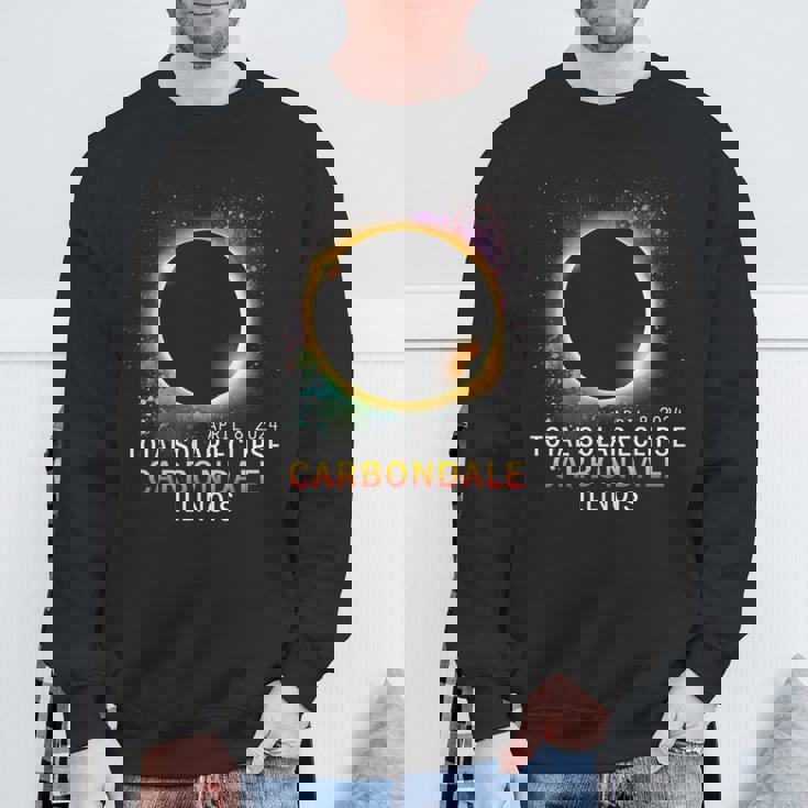 Carbondale Illinois Total Solar Eclipse April 8 2024 Sweatshirt - Seseable