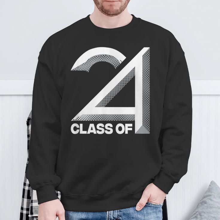 Class Of 2024 Graduation Senior High School College Sweatshirt - Monsterry