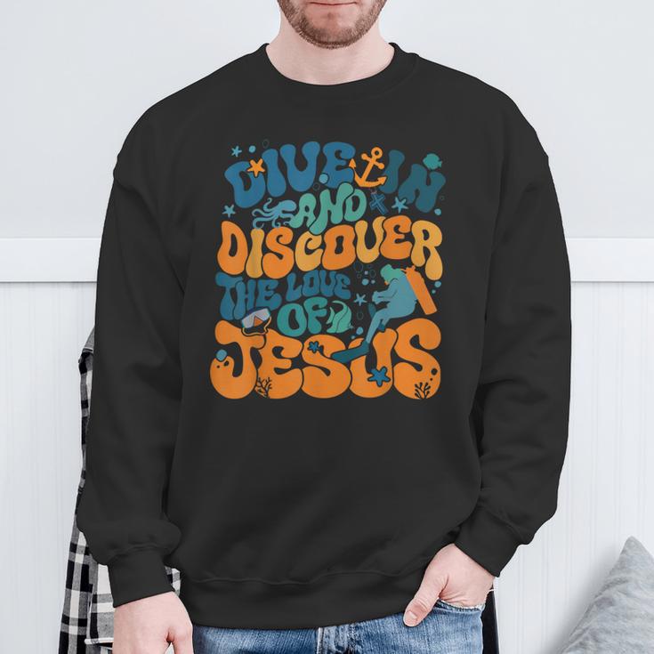 Dive In And Discover The Love Of Jesus Scuba Diving Vbs 2024 Sweatshirt ...