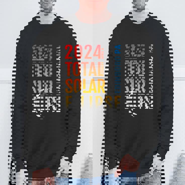 Edinboro Pennsylvania Pa Total Solar Eclipse 2024 5 Sweatshirt - Seseable