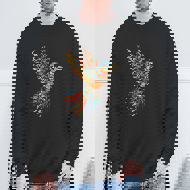 Hummingbird Native American Tribal Arts Indian Indigenous Sweatshirt ...