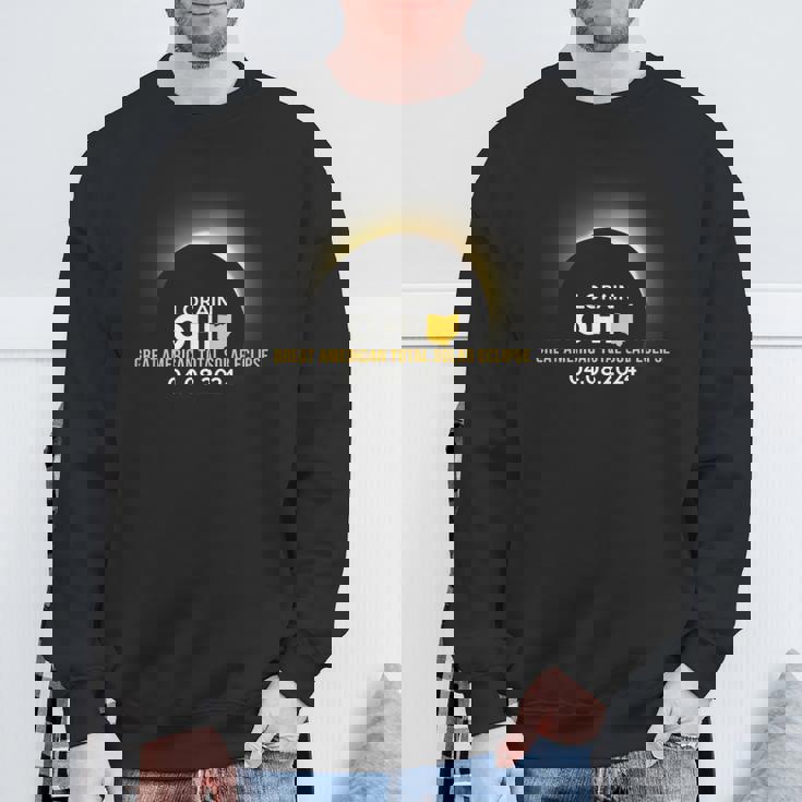 Lorain Oh Ohio Total Solar Eclipse 2024 Sweatshirt | Mazezy