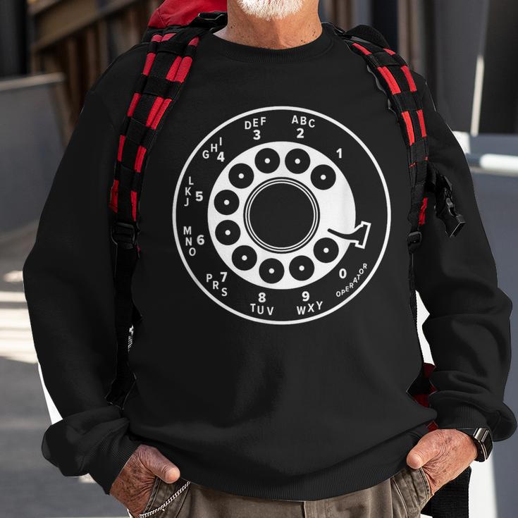 Retro Dial Plate Rotary Dial Phone Vintage Telephone Sweatshirt ...