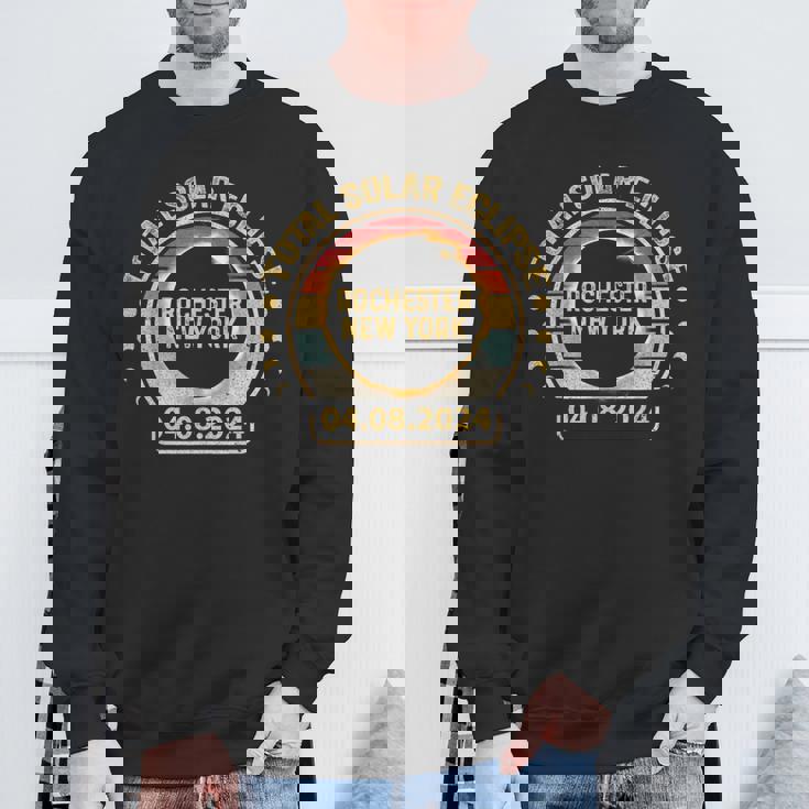 Rochester New York Ny Total Solar Eclipse Party 2024 Usa Map Sweatshirt ...