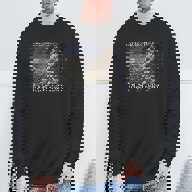 Sitting Wolf Literally Me Werewolf Ripping Meme Alpha Wolf Sweatshirt ...