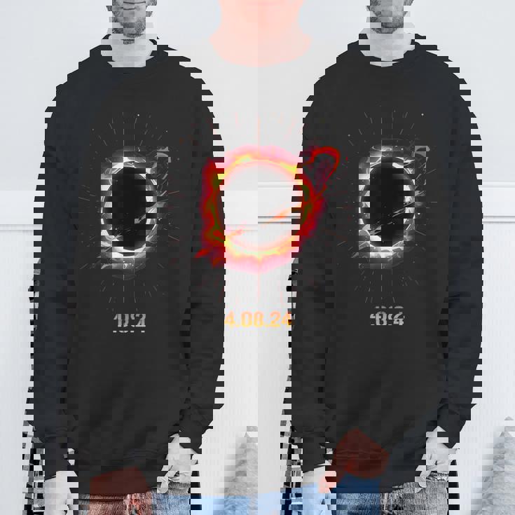 Solar Eclipse 40824 Full Totality Event 2024 Souvenir Sweatshirt | Mazezy