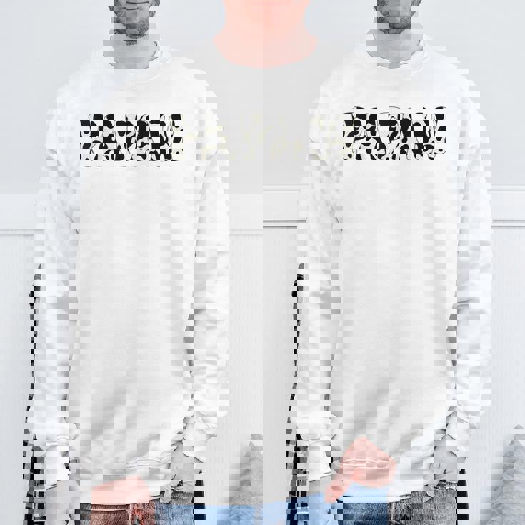 Father's Day 2024 Black White Papaw Cow Cowboy Men Sweatshirt ...